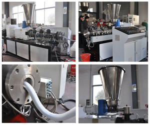 Conical Twin Screw Extruder for Rigid PVC Compounding - Buy conical ...