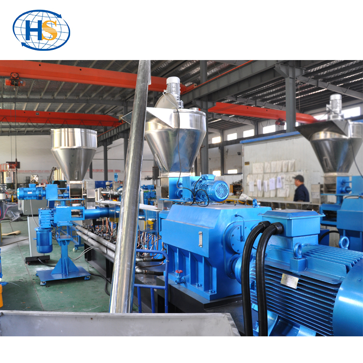 High Production Twin Screw Extruder with Water Cooling Strand ...